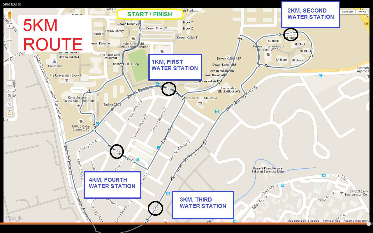 Route - Sarong Fun Run